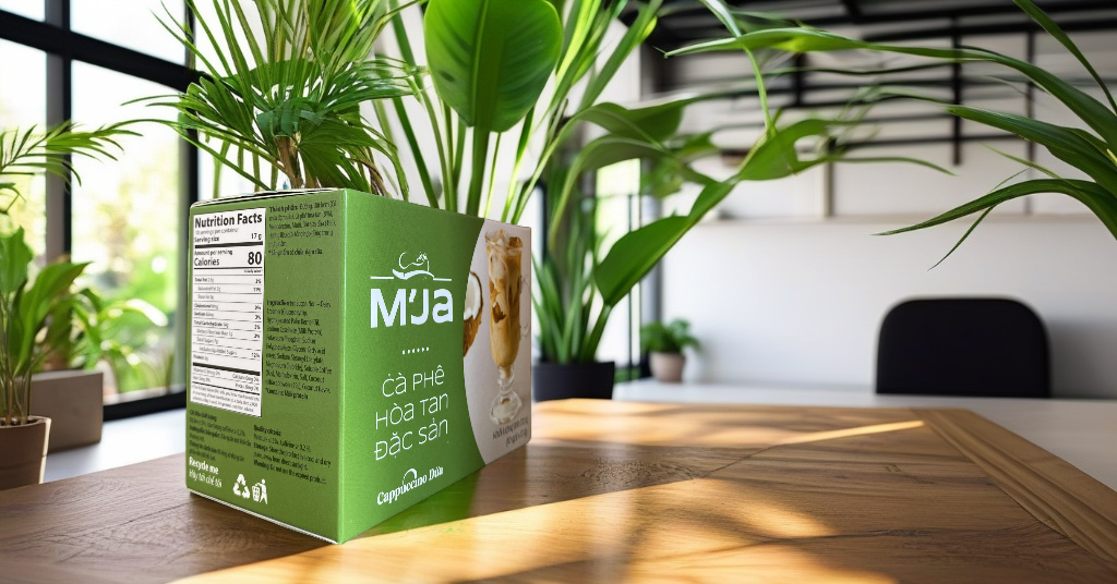 Cà Phê Hòa Tan Cappuccino Dừa M'JA (Cappuccino Coconut) 170g