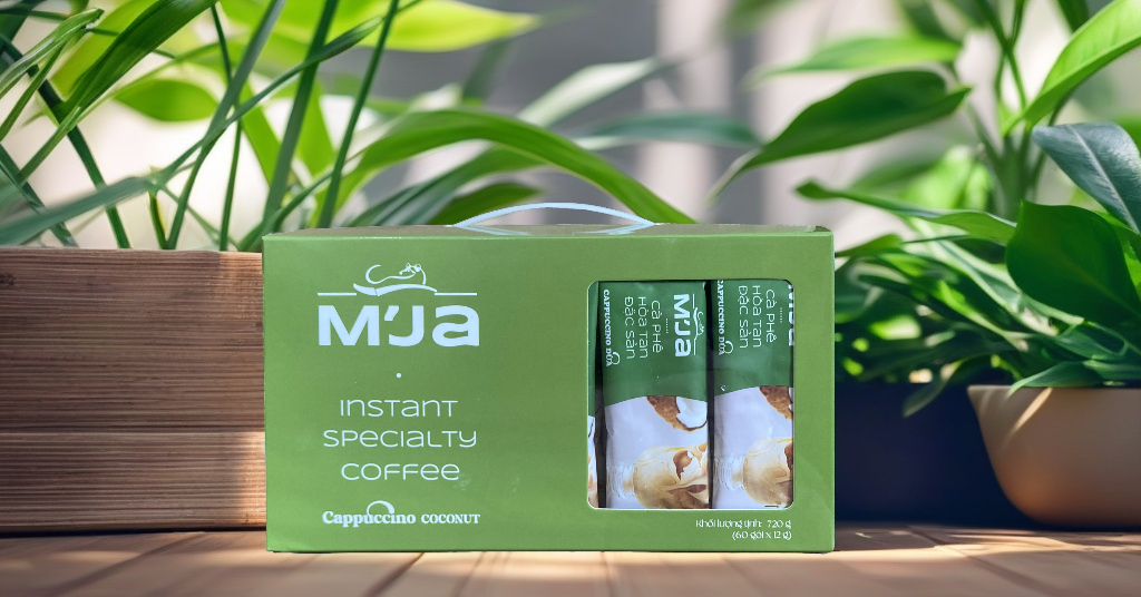 Cà Phê Hòa Tan Cappuccino Dừa M'JA (Cappuccino Coconut) 720g