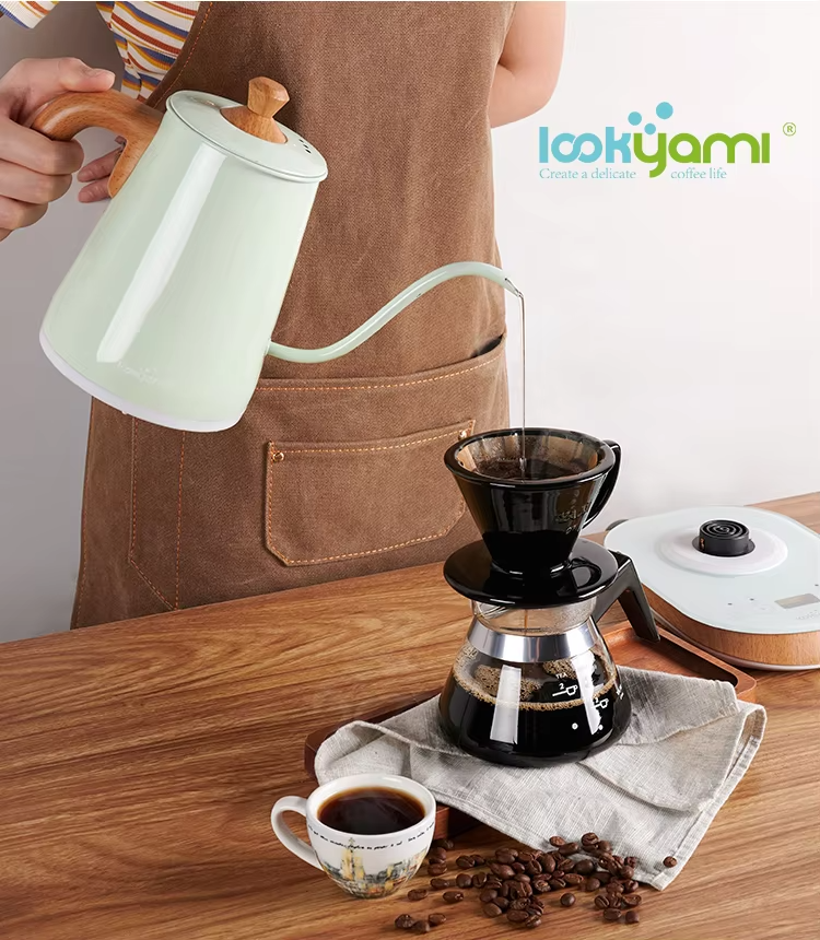 Bộ Bếp ấm Pour Over điện Lookyami 600ml - Huyền Thoại Núi