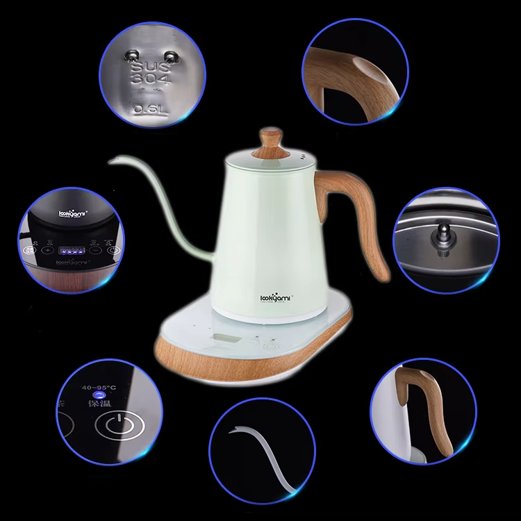 Bộ Bếp ấm Pour Over điện Lookyami 600ml - Huyền Thoại Núi